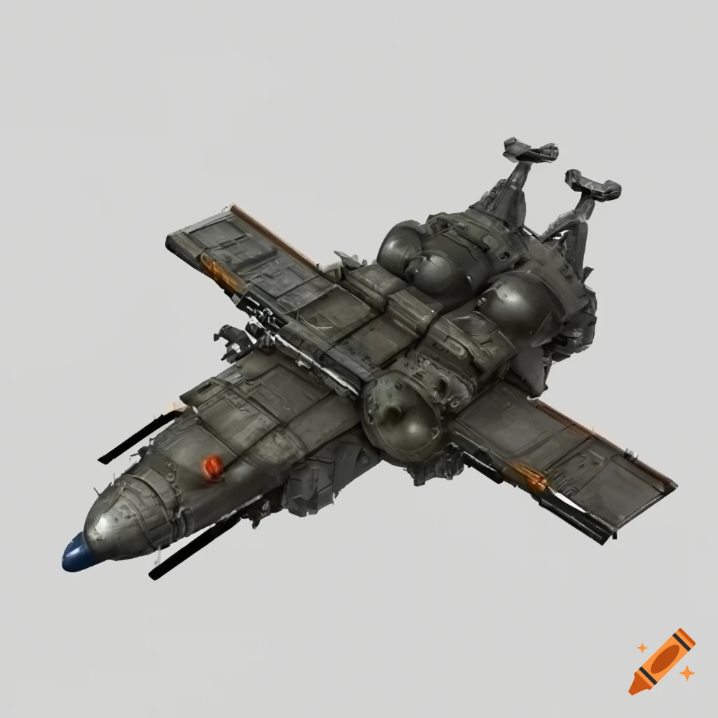 Picture of a heavy cargo spaceship