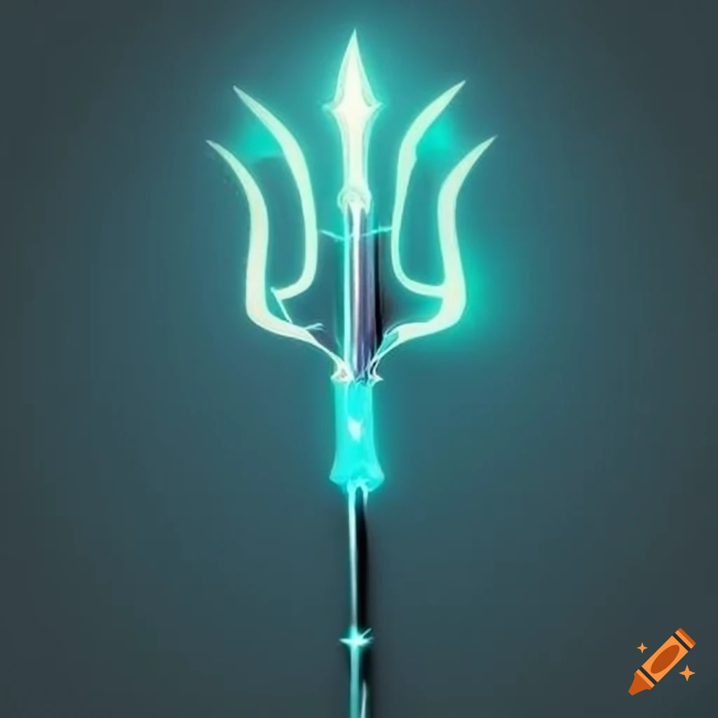 Glowing trident
