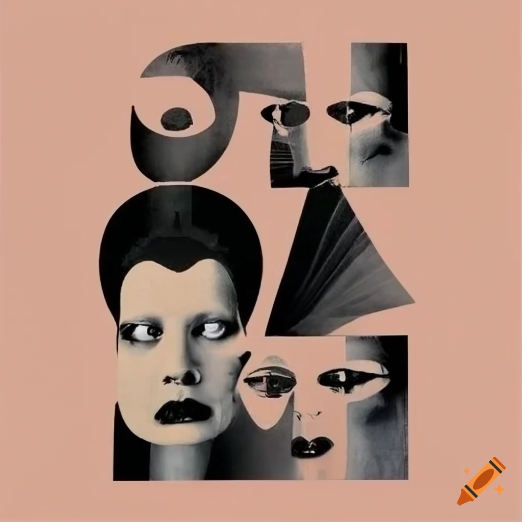Dadaism collage minimal punk artwork
