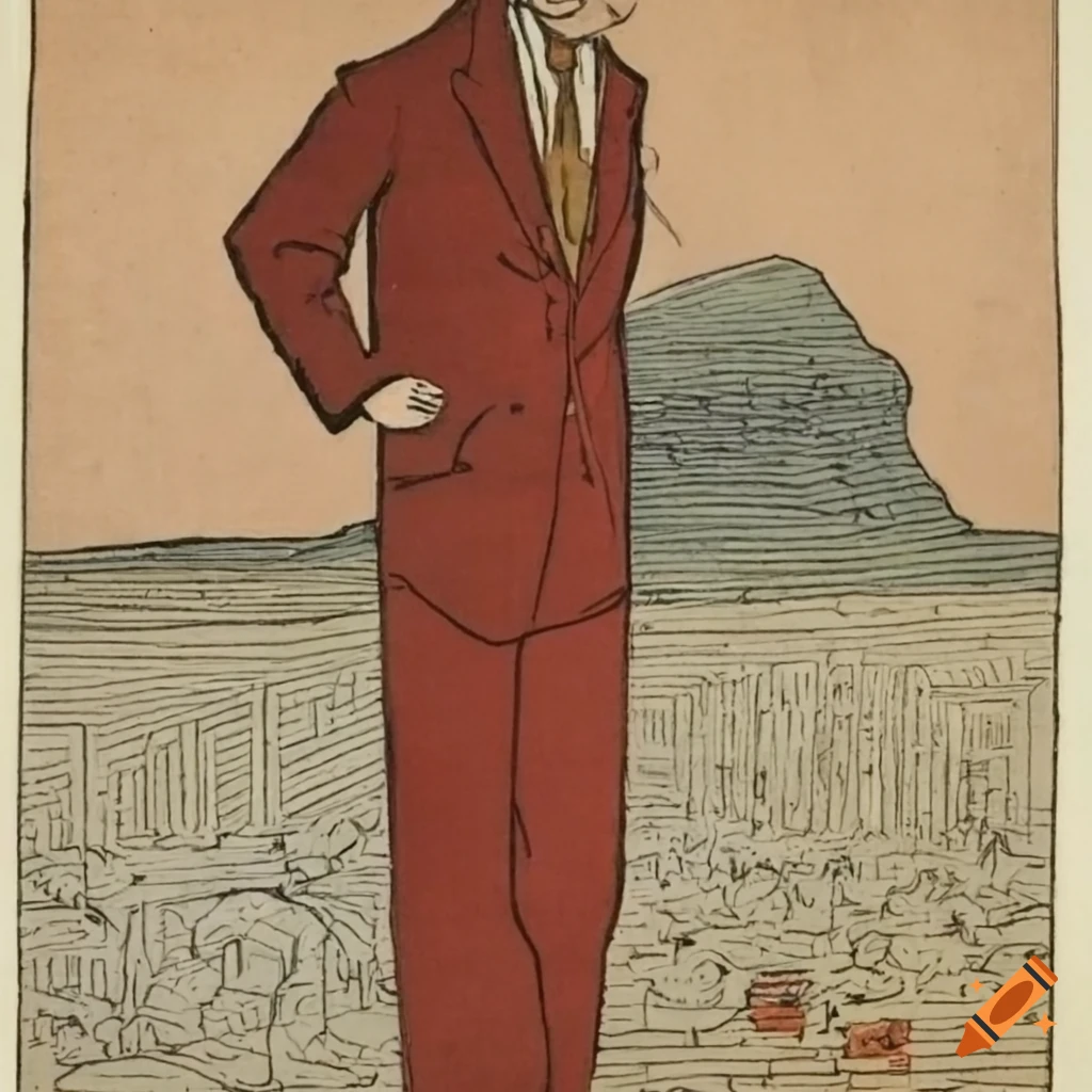 Edo man in a suit in ukiyo-e style by jean giuard on Craiyon