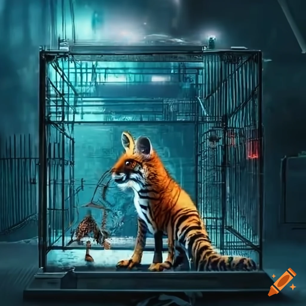 Adventurous foxes discover a mysterious laboratory with a trapped tiger ...
