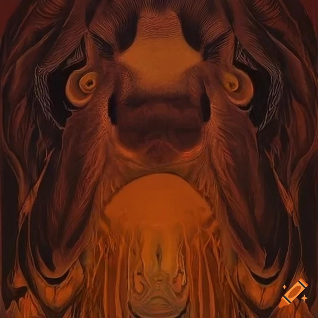 Colorful serigraph inspired by native salish motifs and fantasy ...