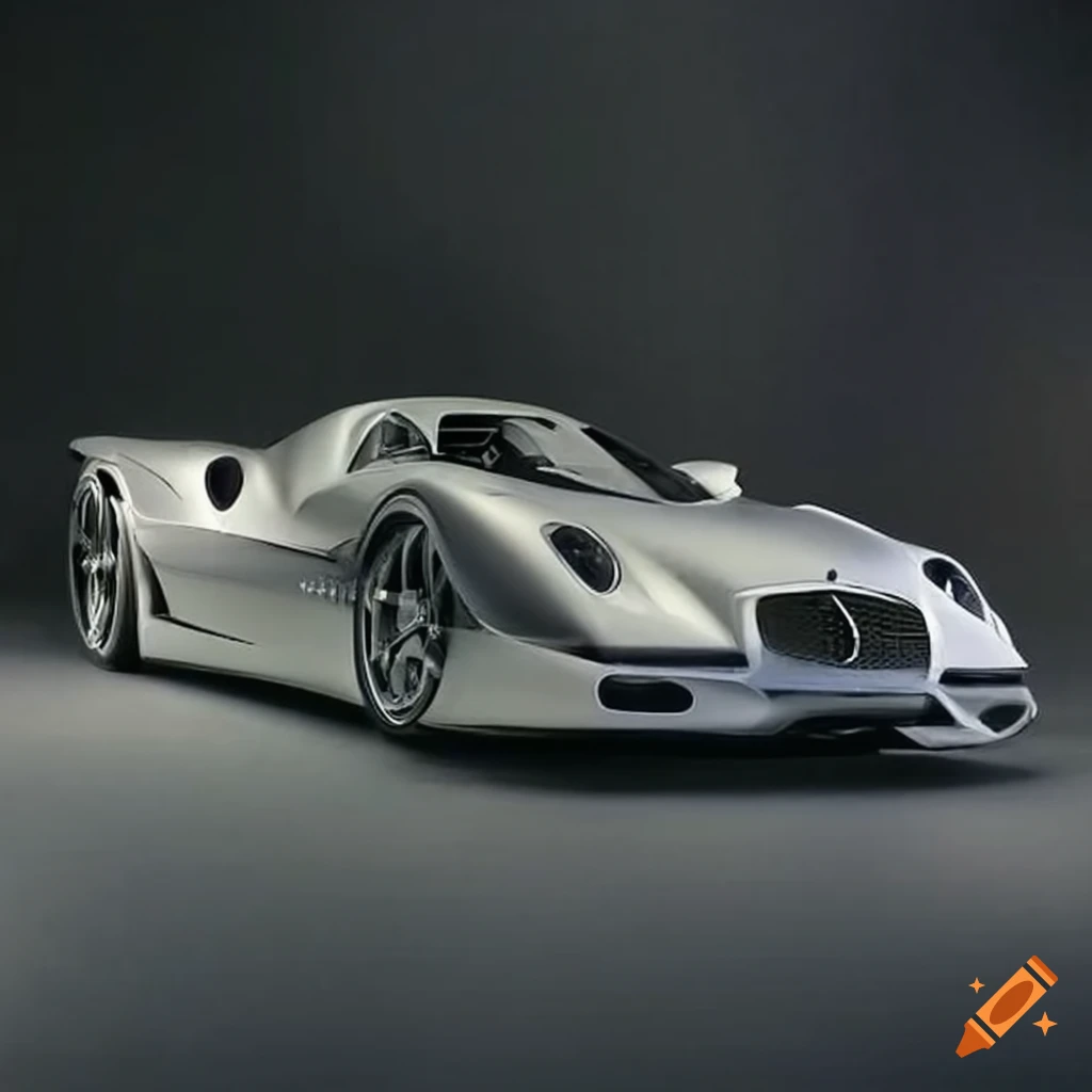 1999 mercedes-benz supercar prototype with y2k aesthetic on Craiyon