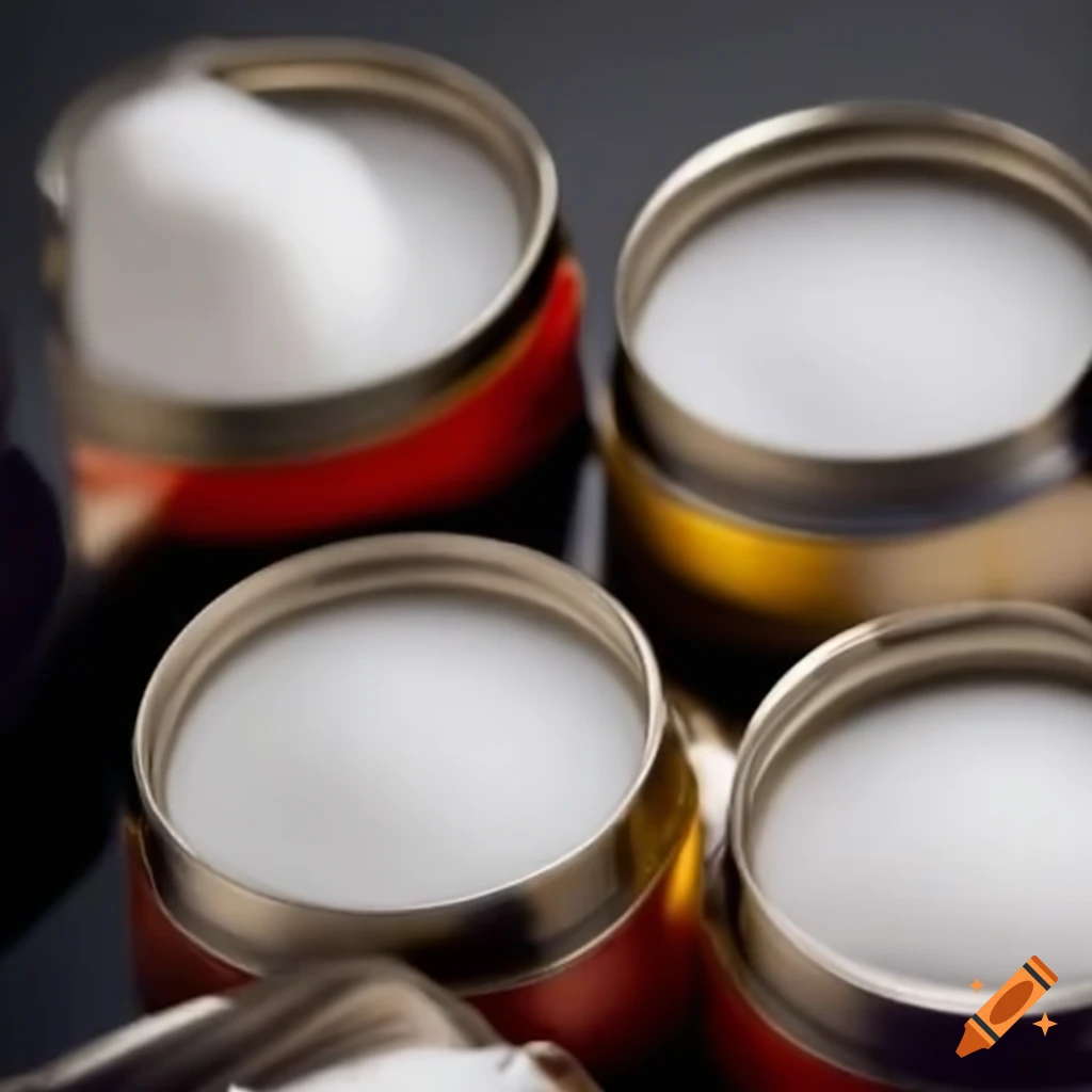 Chef comparing two identical salt cans