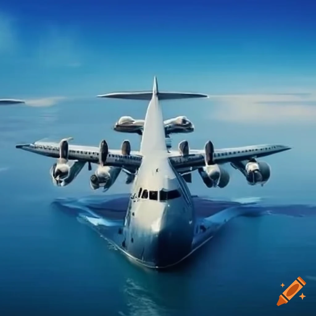 Image of the world's largest sea plane on Craiyon