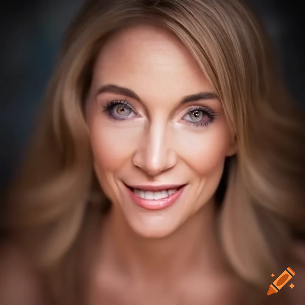 Close-up of darya folsom with a bright grin and subtle makeup