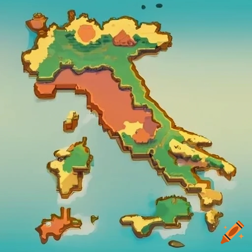 Pokémon region map based on italy