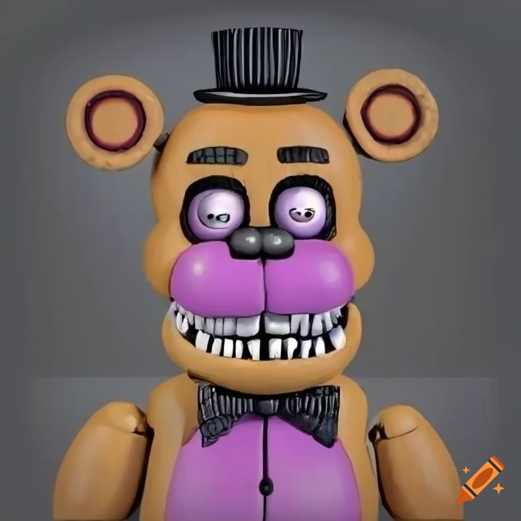 Illustration of five nights at freddy's characters on Craiyon