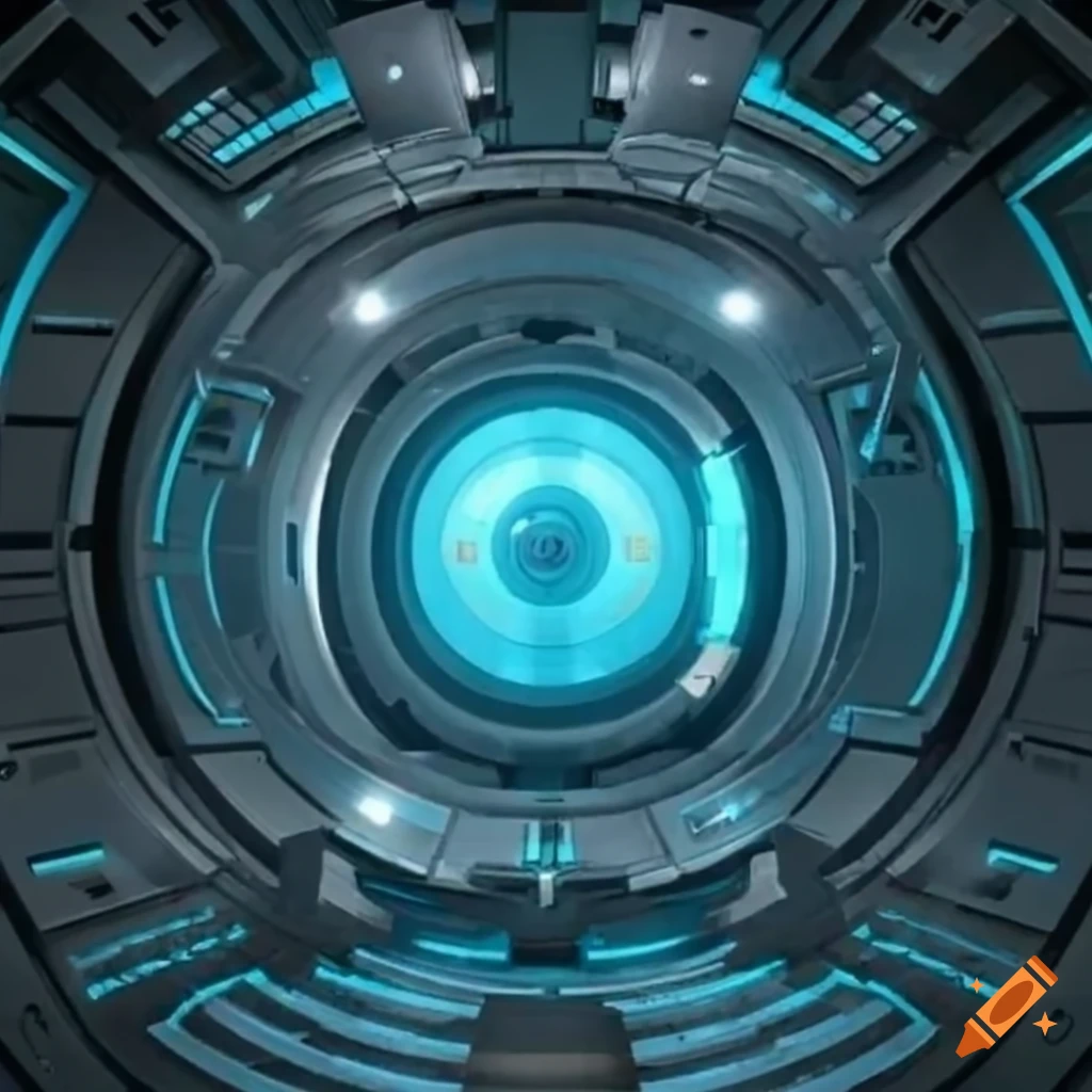 Ultimate spherical portal machine room on Craiyon