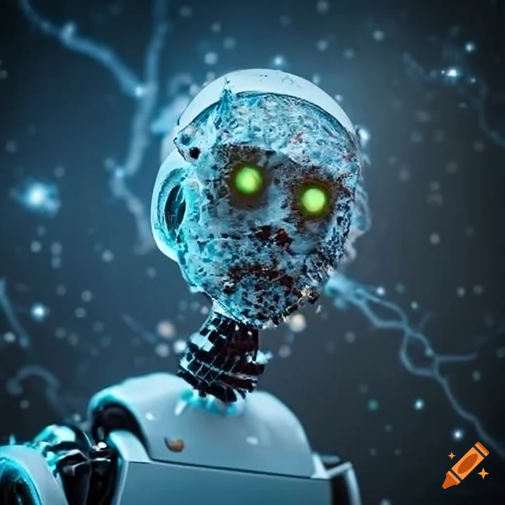 Abstract representation of sinus virus and milky way in a graph