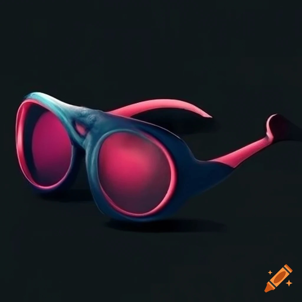 Fashionable sunglasses without frames on Craiyon