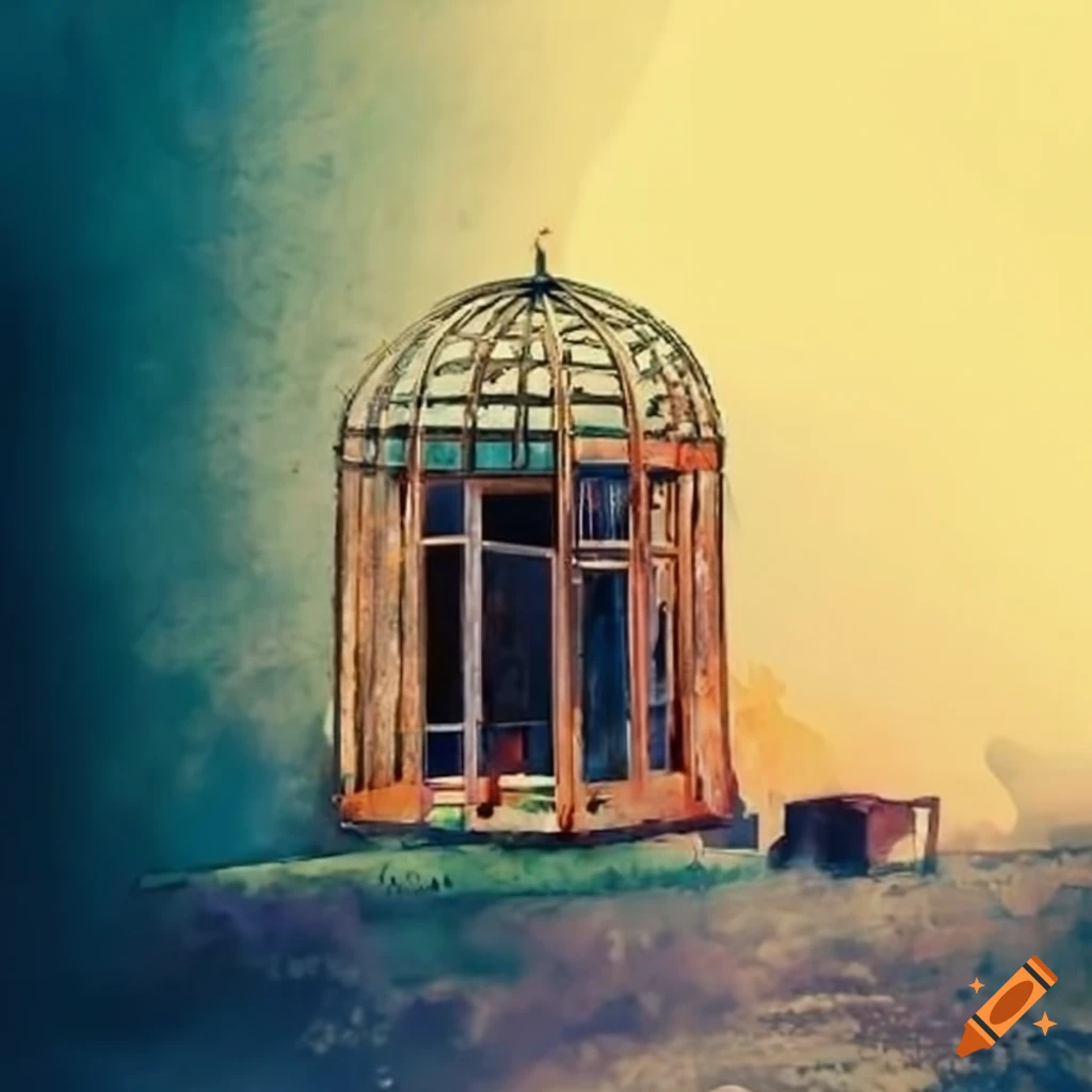 Unique house-shaped cage