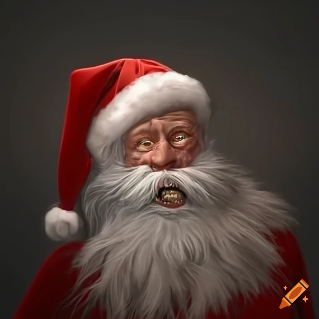 Realistic and detailed Santa at U-Haul on Craiyon