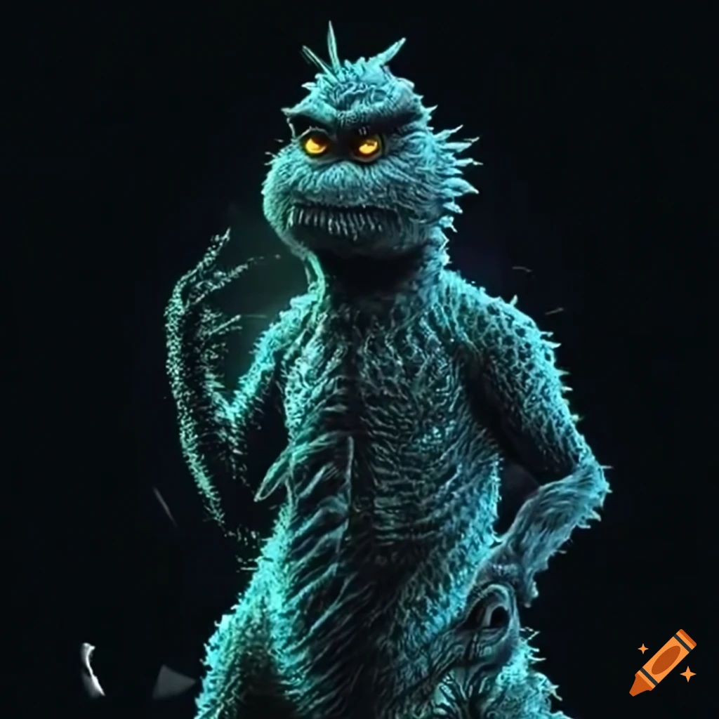 The godzilla grinch on Craiyon