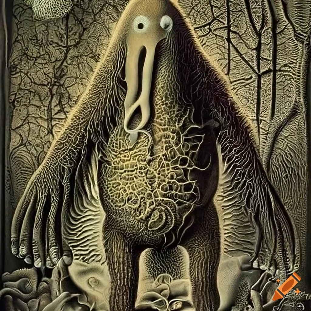 Hans haeckel's painting of groke