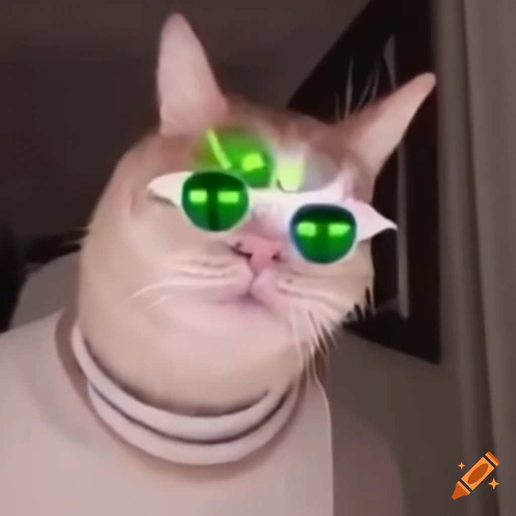 Funny meme of a cat with diva makeup filter