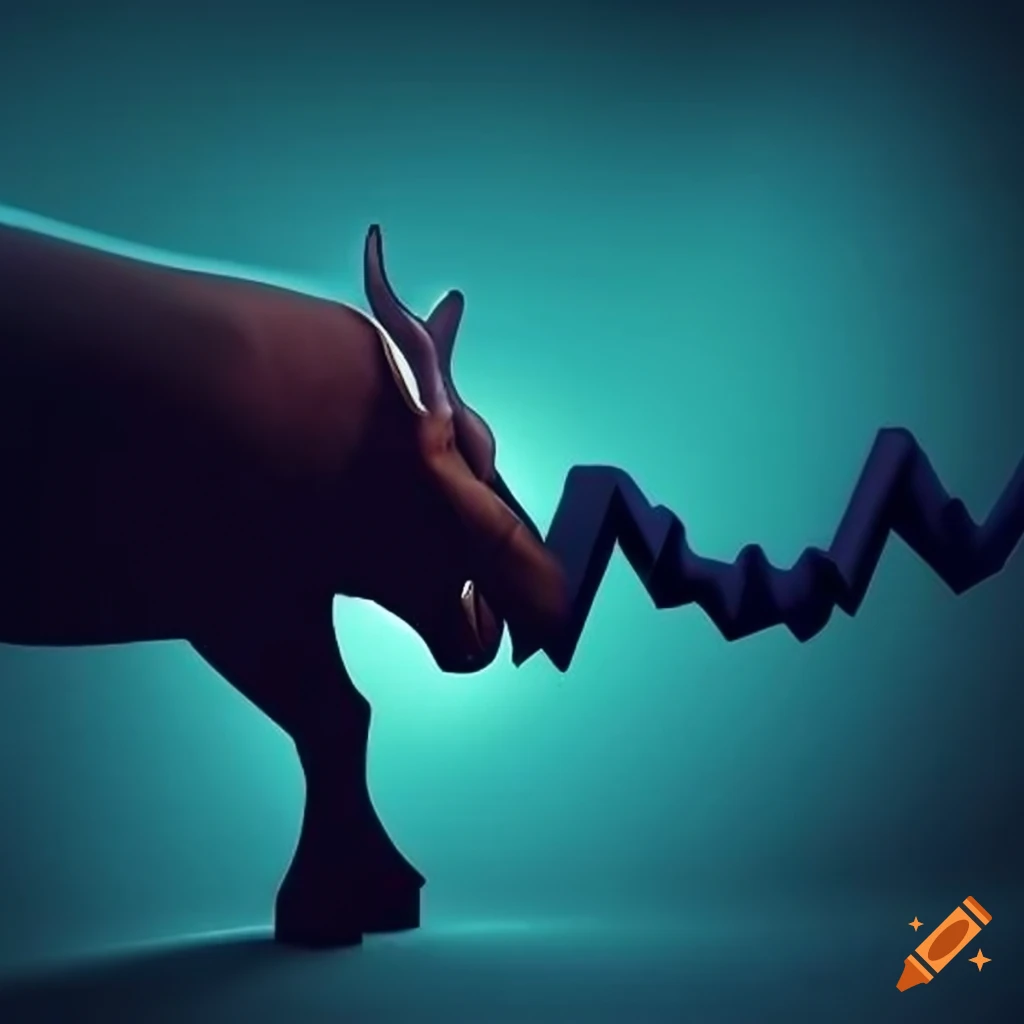 Stock market downward trend graph