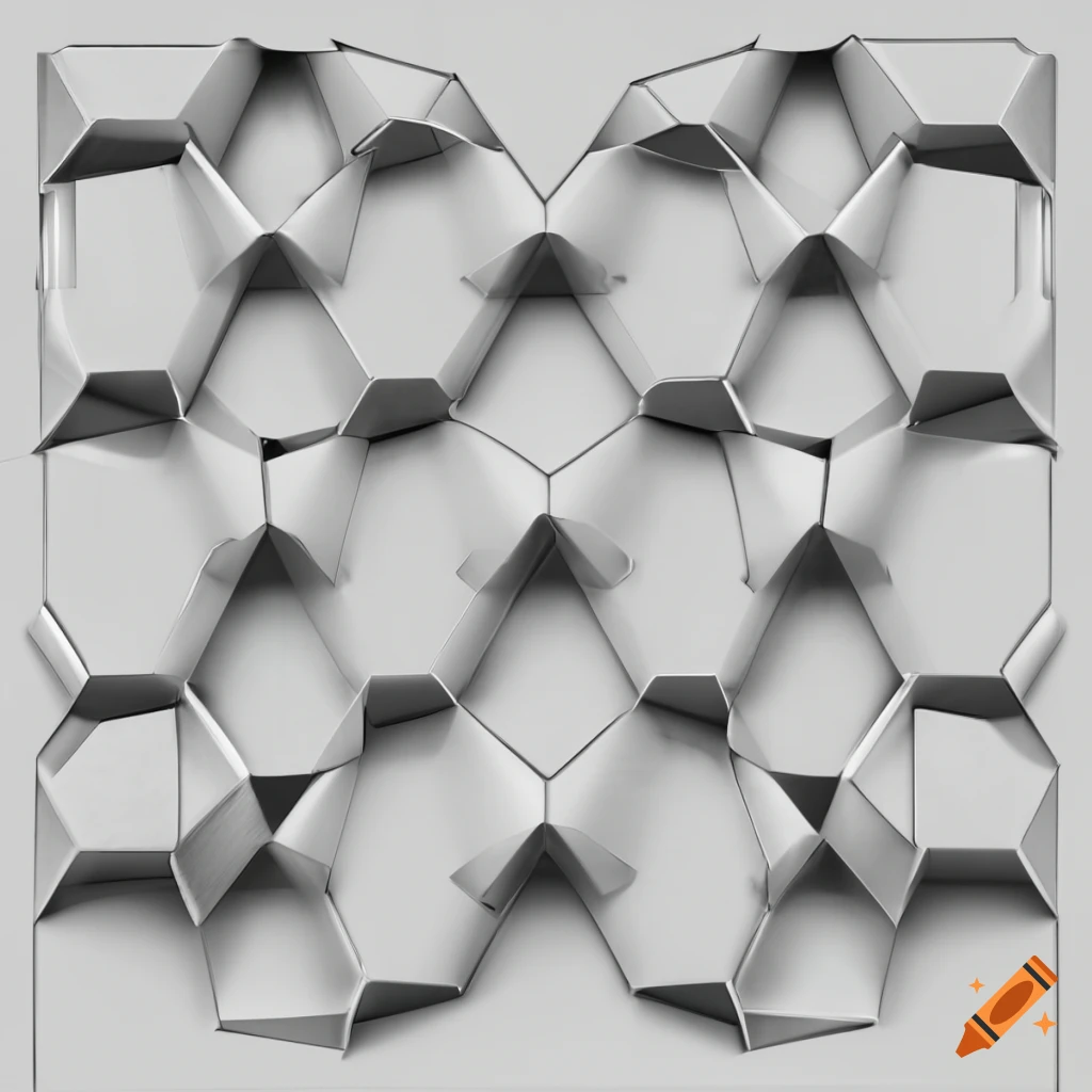 Metallic 3d pattern design