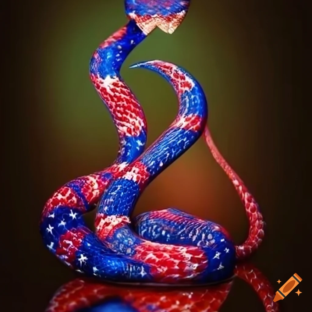 Snake design on dollar bills on Craiyon