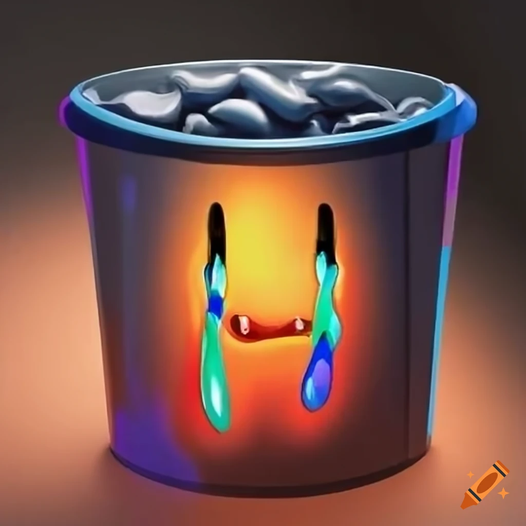Sad trash bin