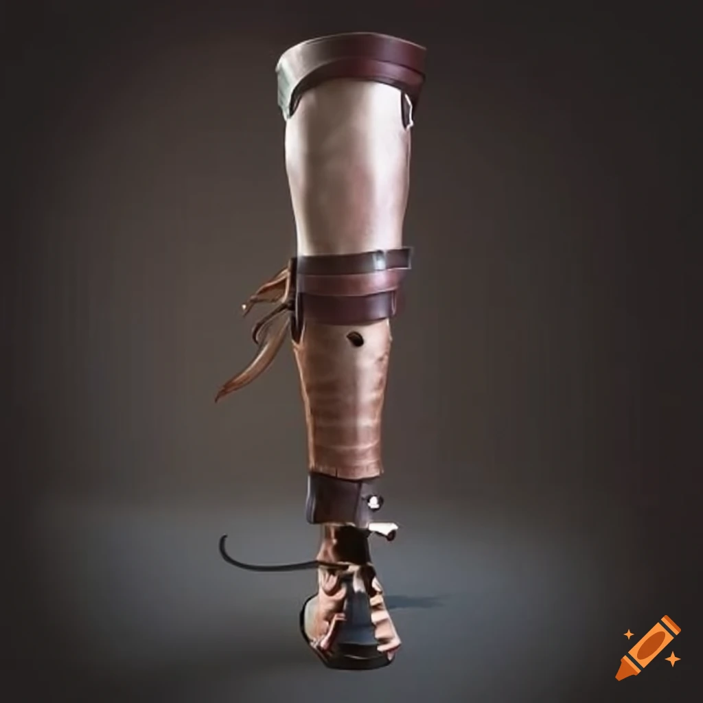 Medieval-style prosthetic bladed leg