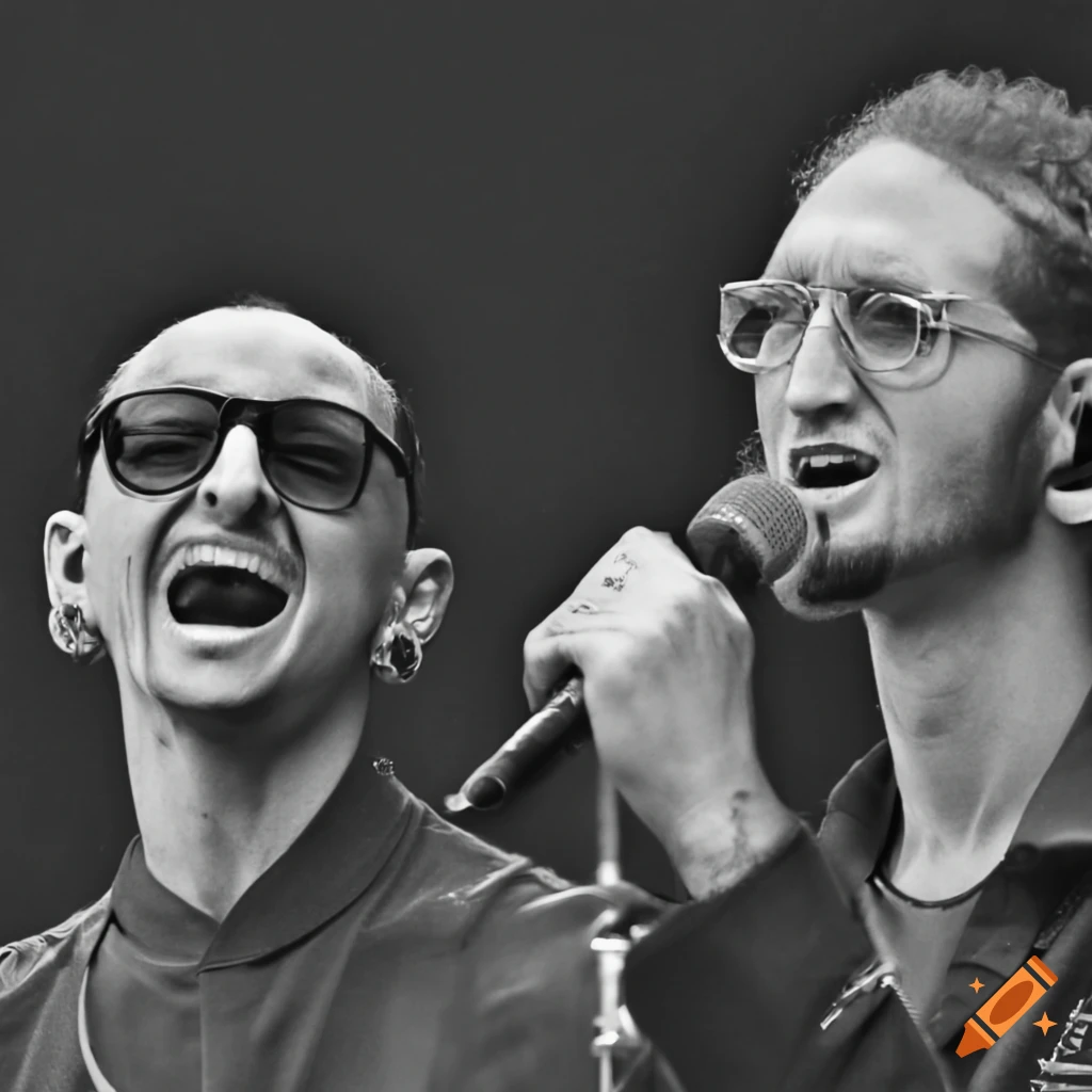 Chester bennington singing with layne staley on Craiyon
