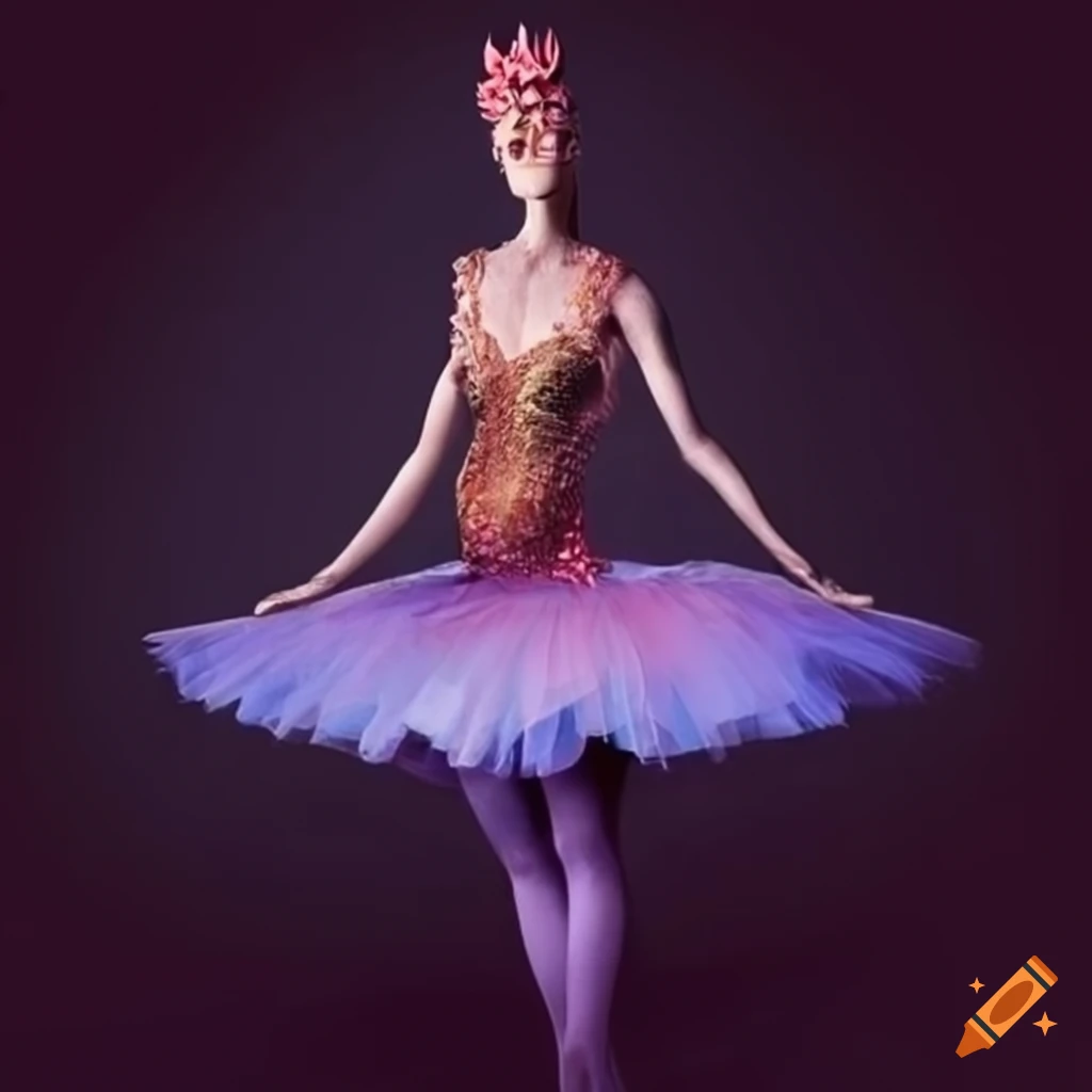 Unconventional creature wearing a ballet tutu on Craiyon