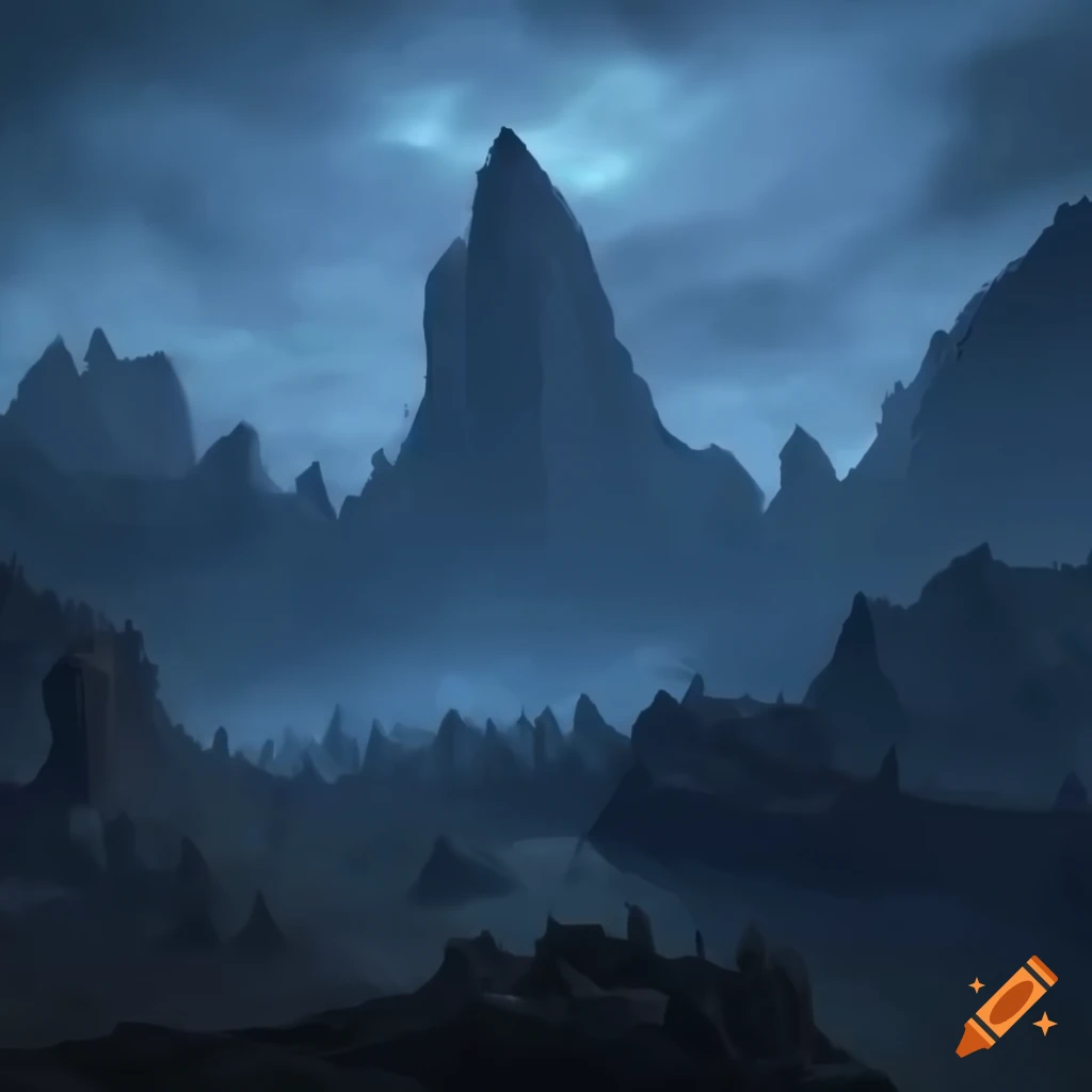 Intense landscape from diablo 4