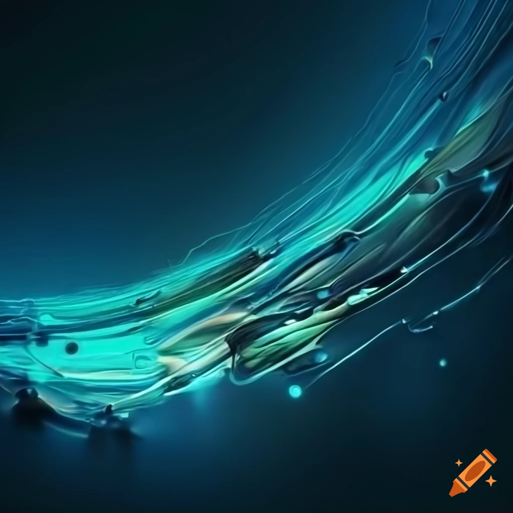 Abstract background combining technology and nature for sustainability