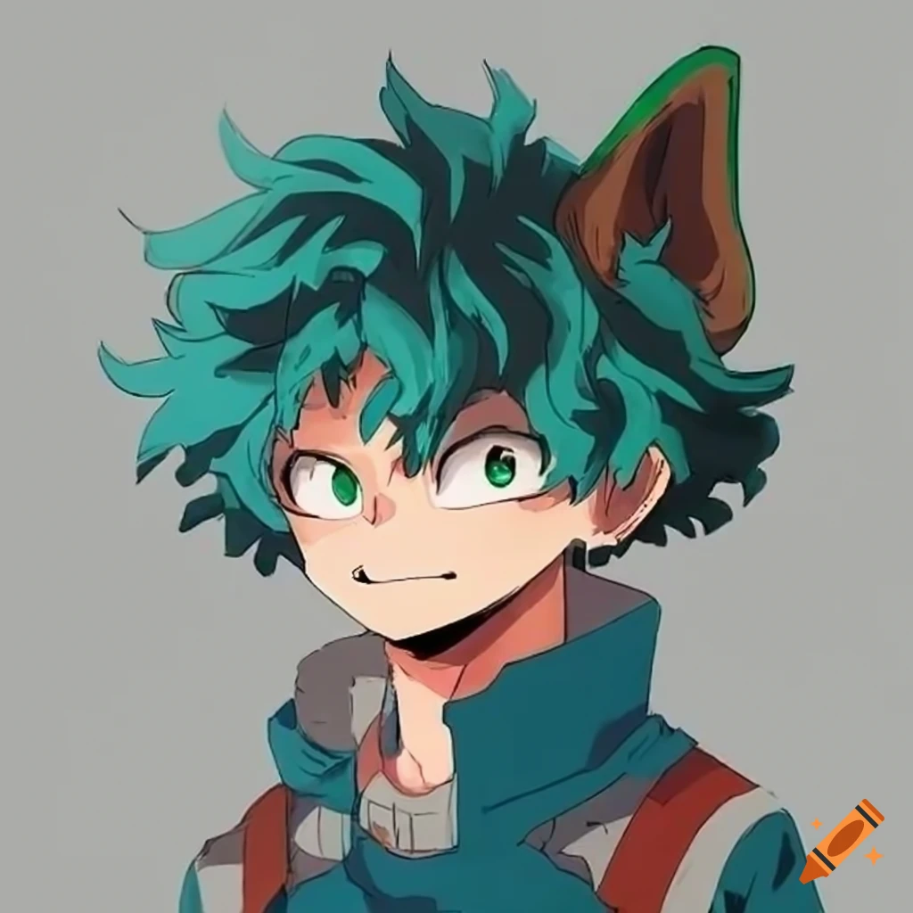 Deku with dog features