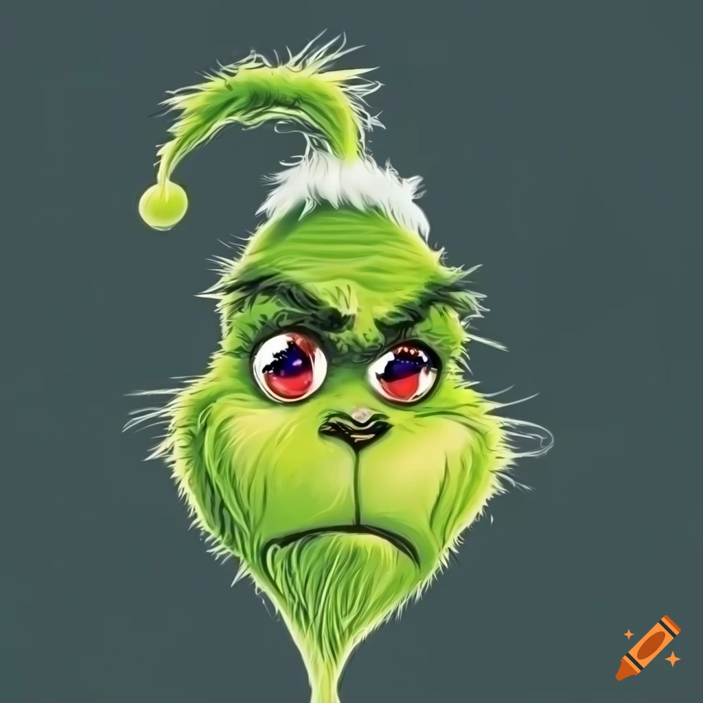 The grinch design in 8k resolution for a t-shirt