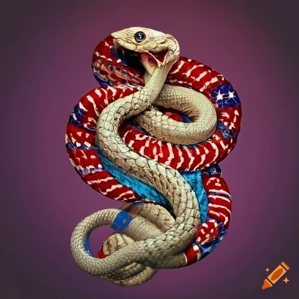 Snake design on dollar bills