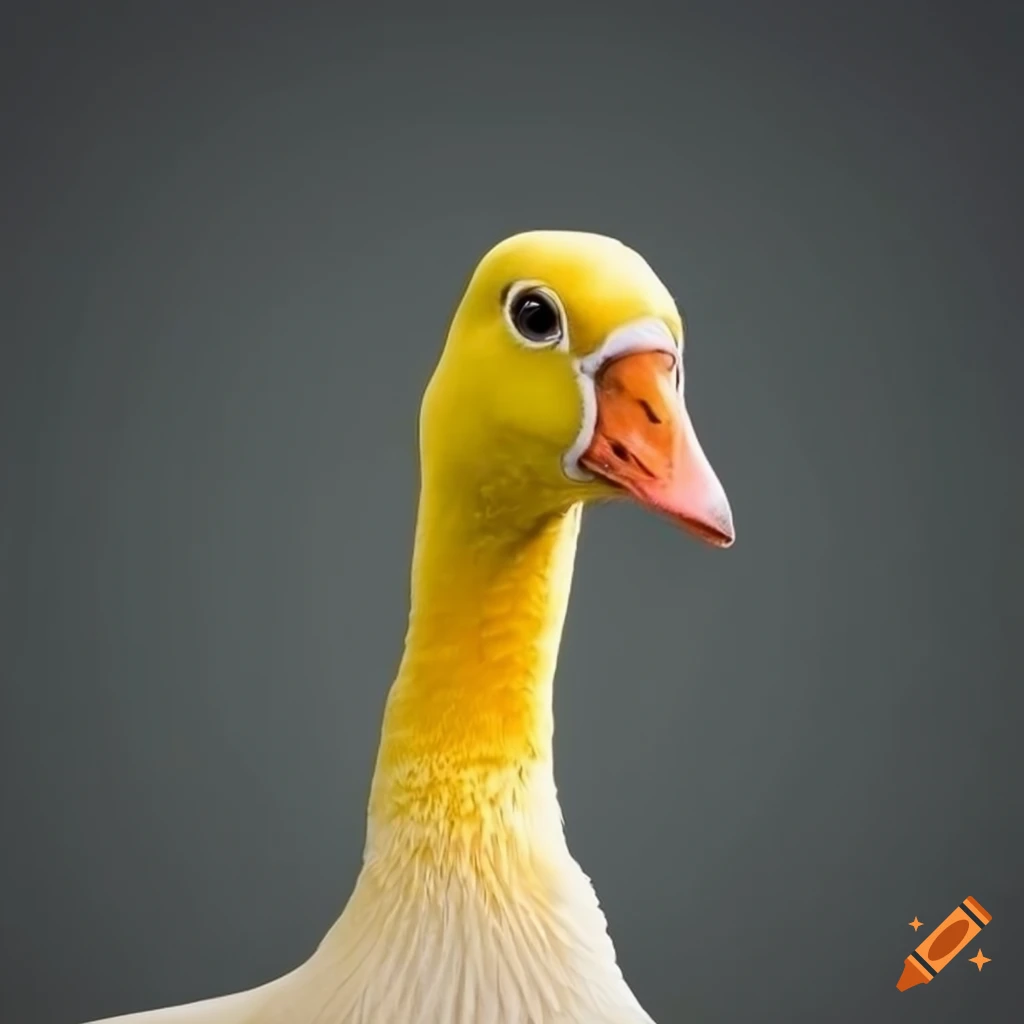 Goose with sunglasses and yellow urban outfit on Craiyon