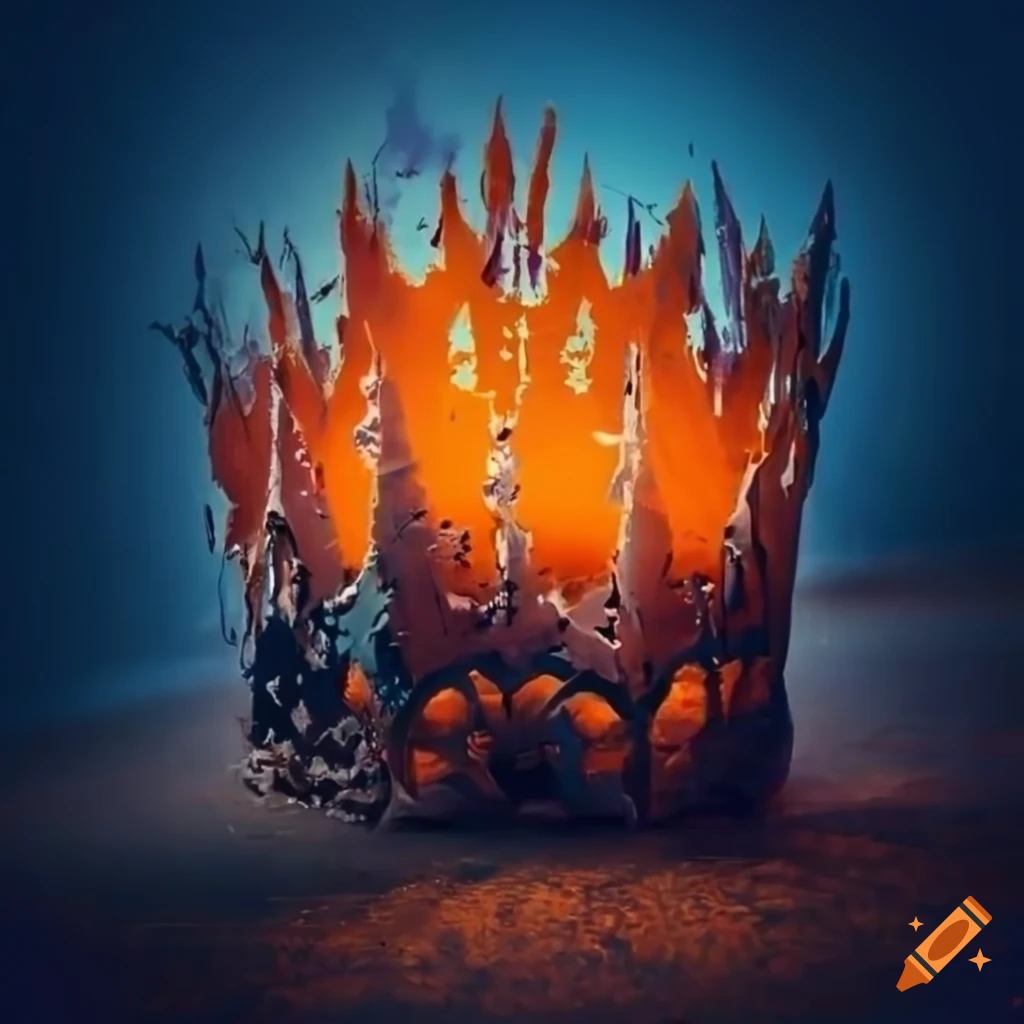 Mysterious forest with broken crown