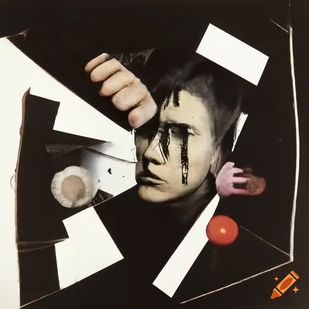 Dadaist collage in a postpunk style on Craiyon
