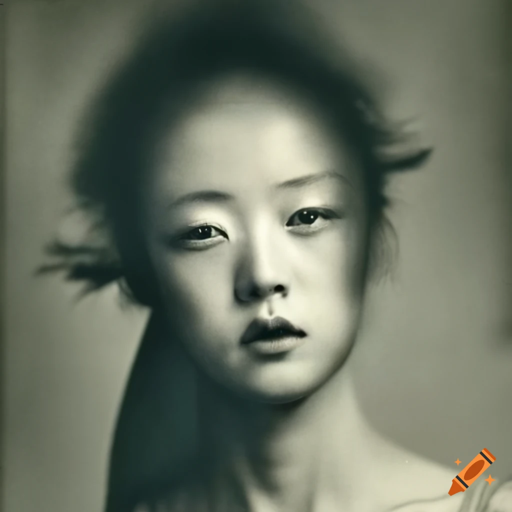 Vintage photo of a japanese model by paolo roversi on Craiyon