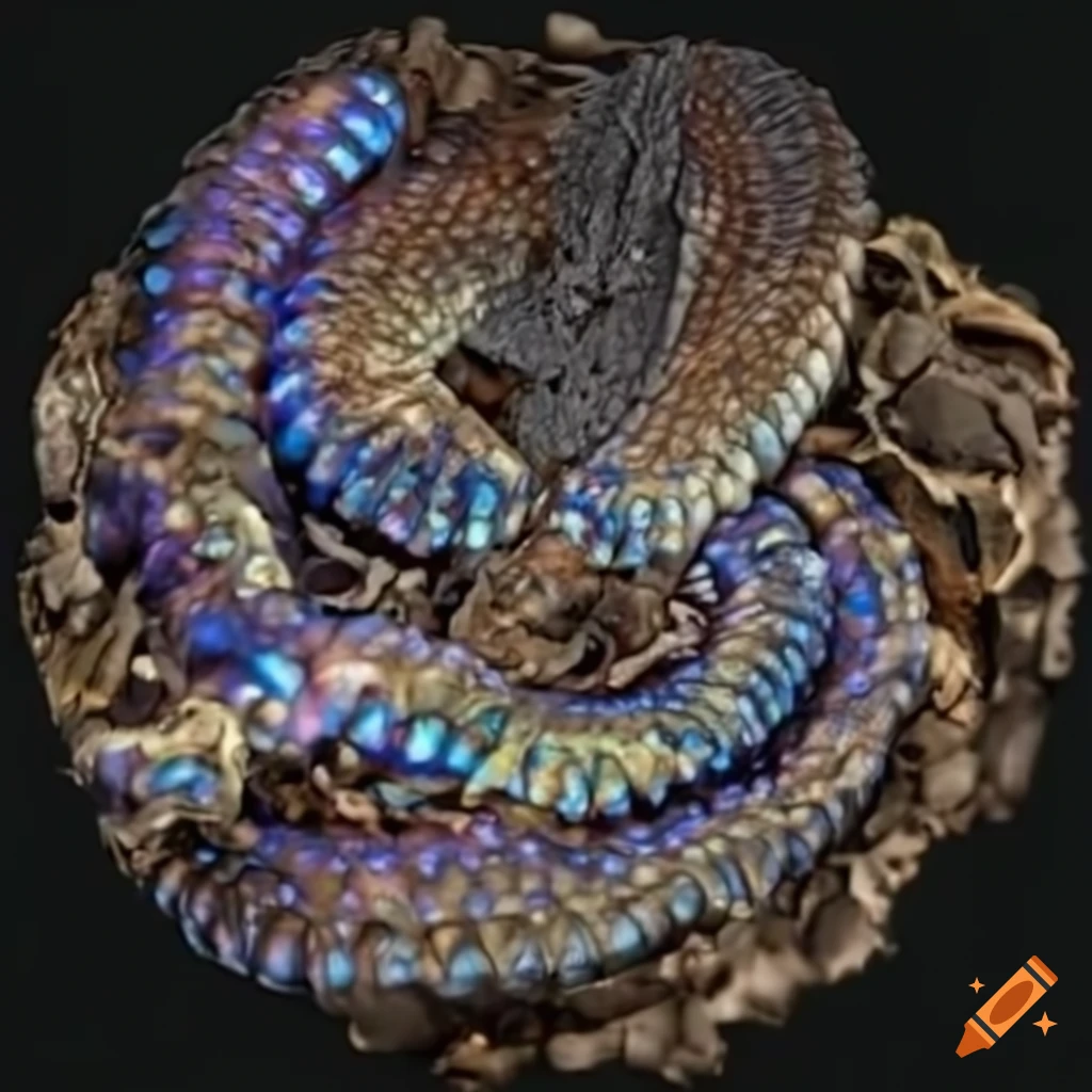 Extremely powerful reptilian organism made of titanium on Craiyon