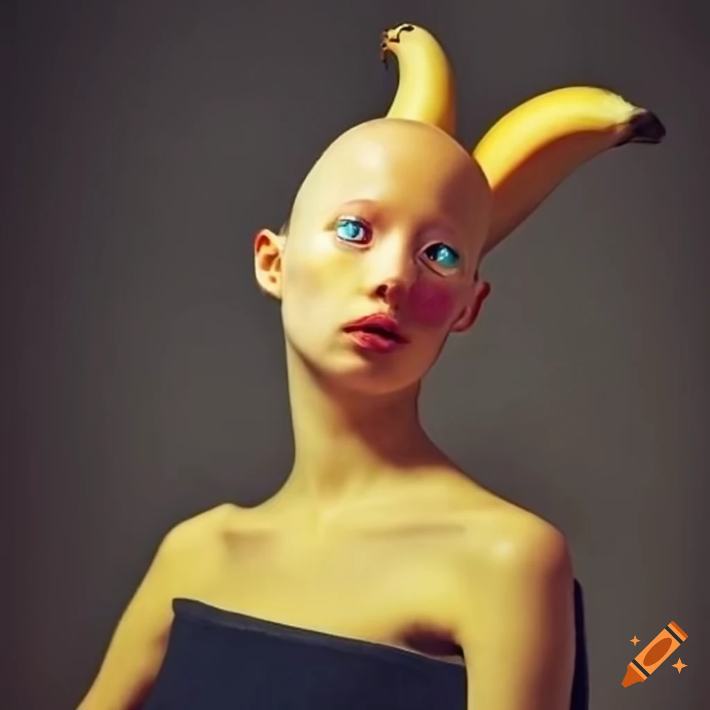 Humanoid banana character on Craiyon