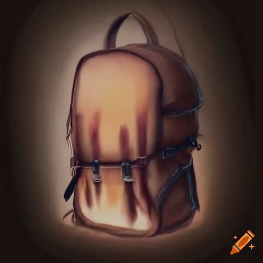 Blurry ethereal medieval backpack on Craiyon