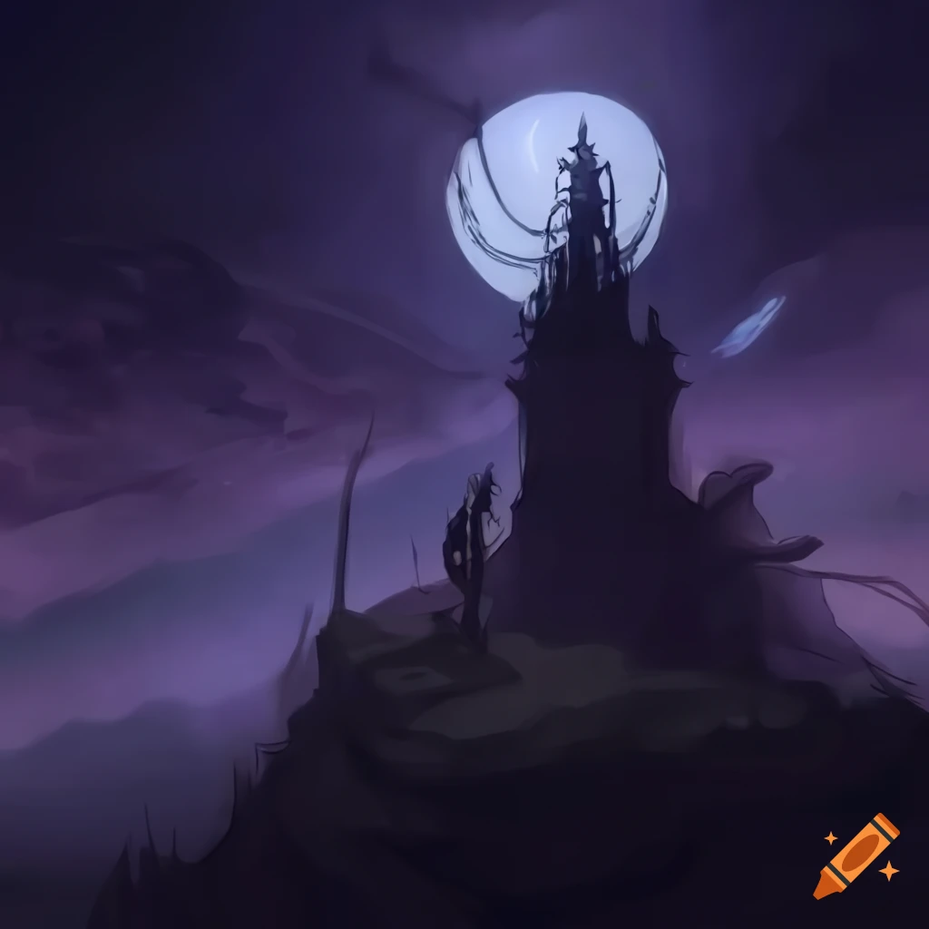 Anime fantasy artwork of a treasure hunter and towering tower on Craiyon
