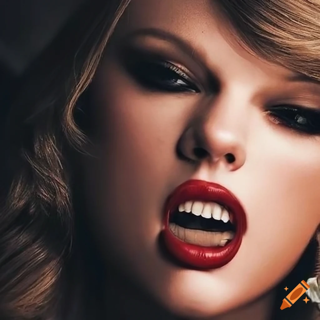 Taylor Swift holding cigarette on Craiyon