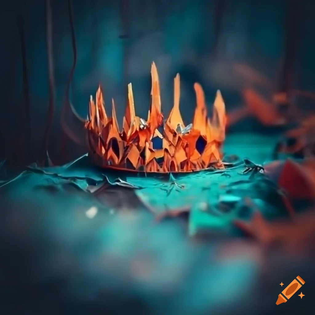 Mysterious forest with a broken tiara on Craiyon