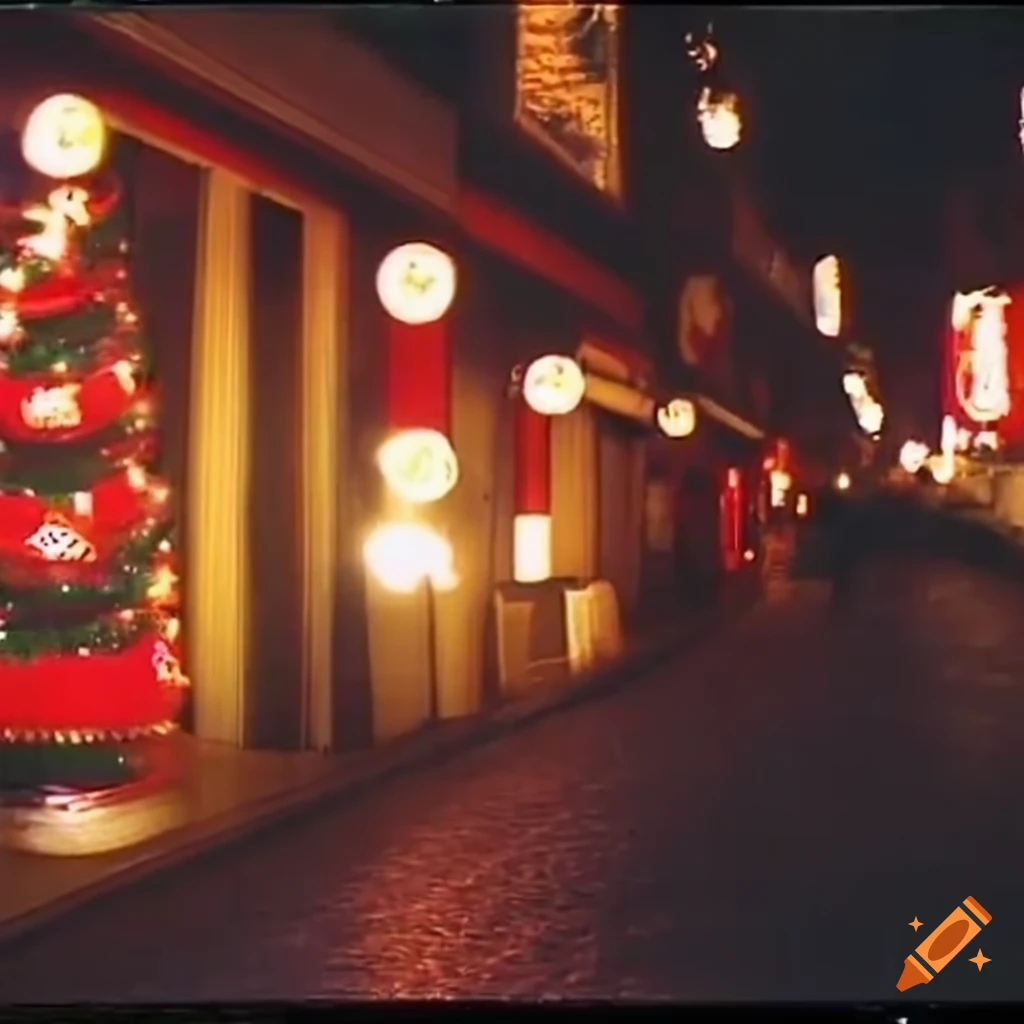 Japanese christmas 2001 vhs footage on Craiyon