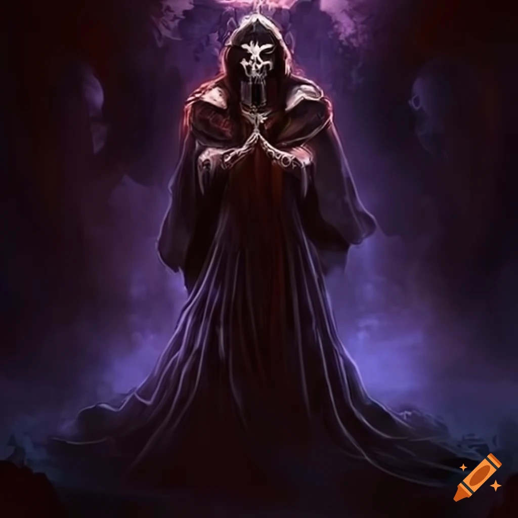 Illustration of the god of death on Craiyon