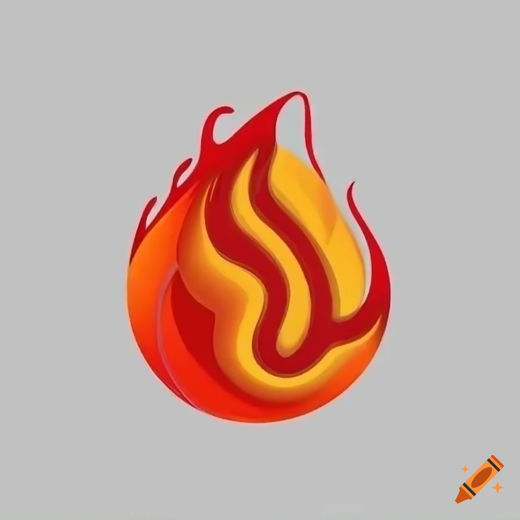 Fireball logo on white background