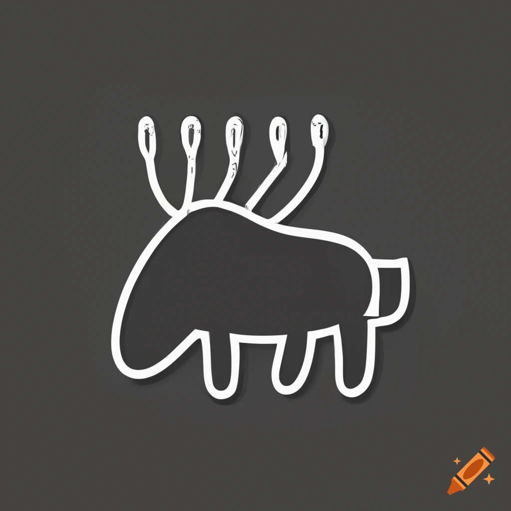 Pictogram representation of an animal