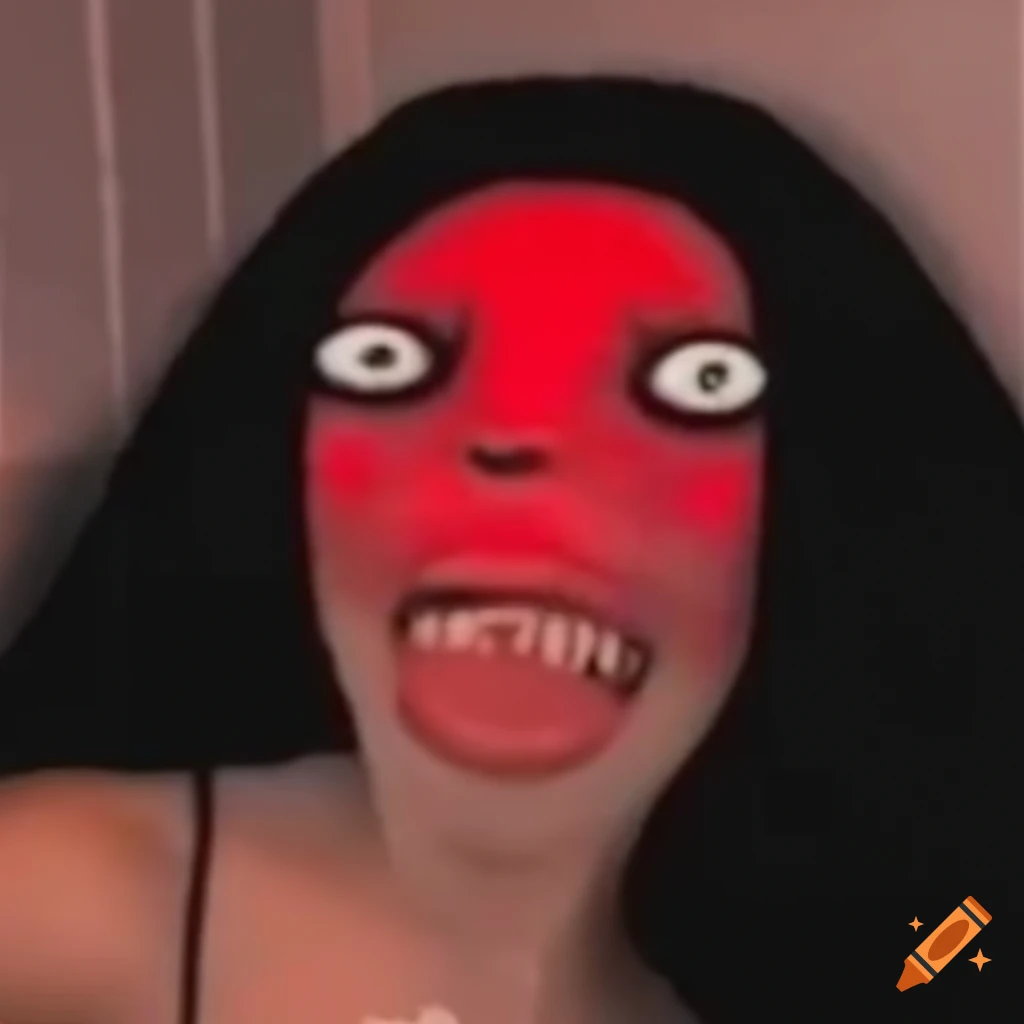 Humorous meme of baddie with a demonic face on Craiyon