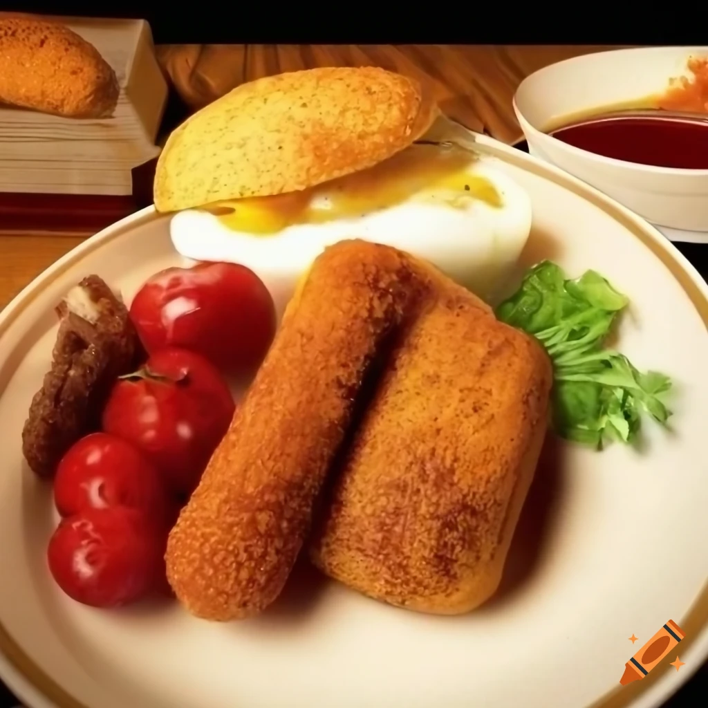 School cafeteria lunch