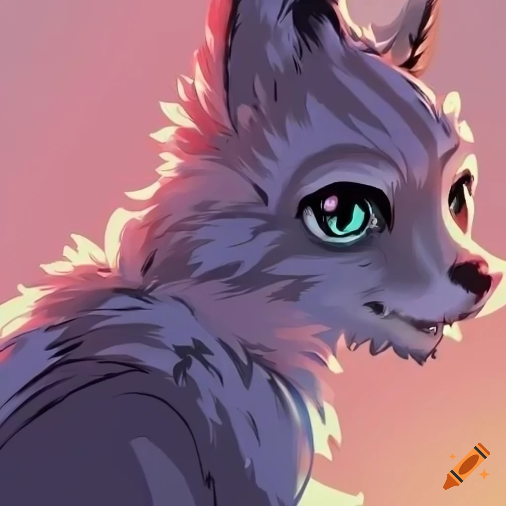 Furry simple art lineart on Craiyon