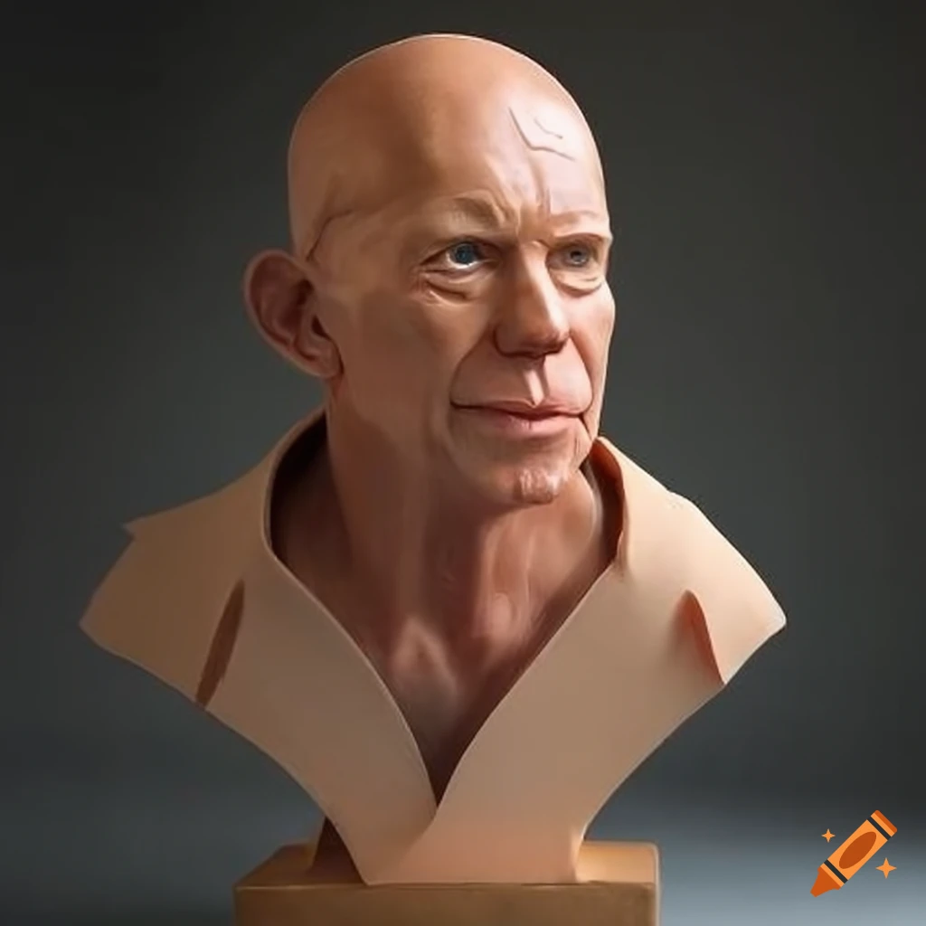 Sculpture of ron filipkowski on Craiyon